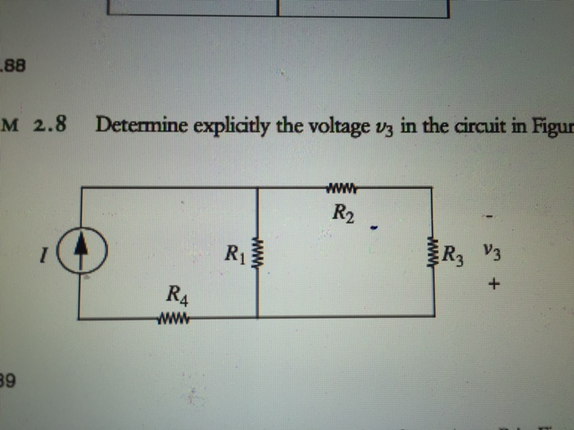 Solved Determine explicitly the voltage upsilon_3 in the | Chegg.com