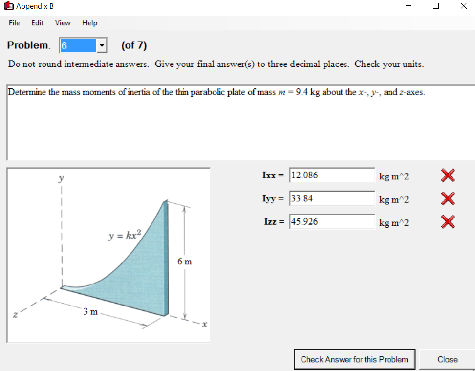 Solved Determine the mass moments of inertia of the thin | Chegg.com