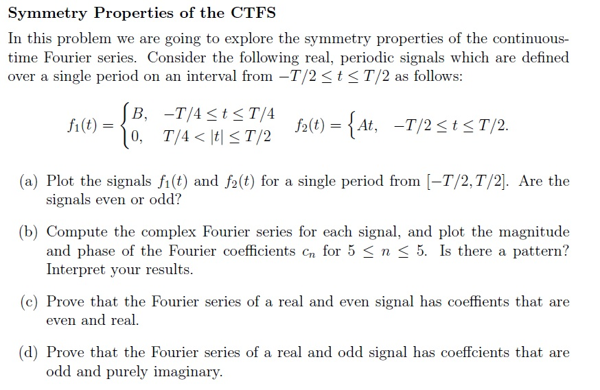 Solved In this problem we are going to explore the symmetry | Chegg.com