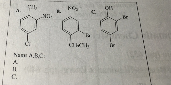 Solved How would you name these compounds using ortho,para, | Chegg.com
