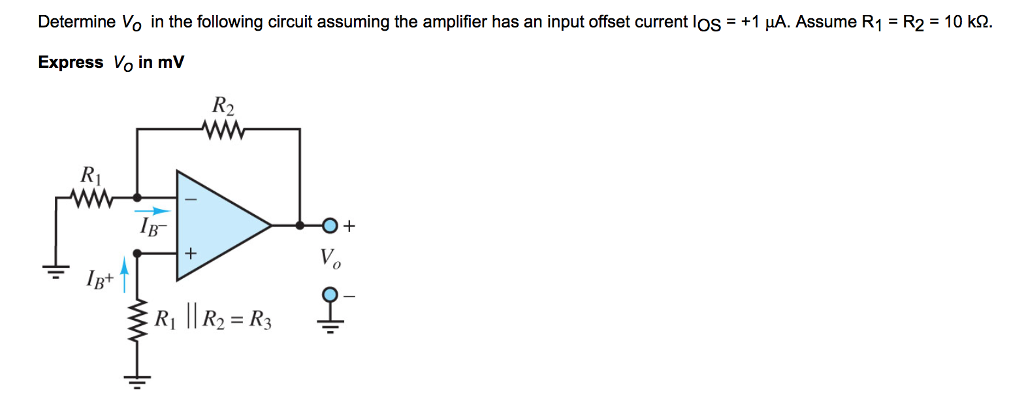 Solved Determine Vo in the following circuit assuming the | Chegg.com