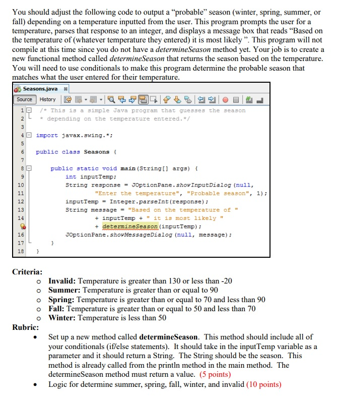 Solved You should adjust the following code to output a | Chegg.com