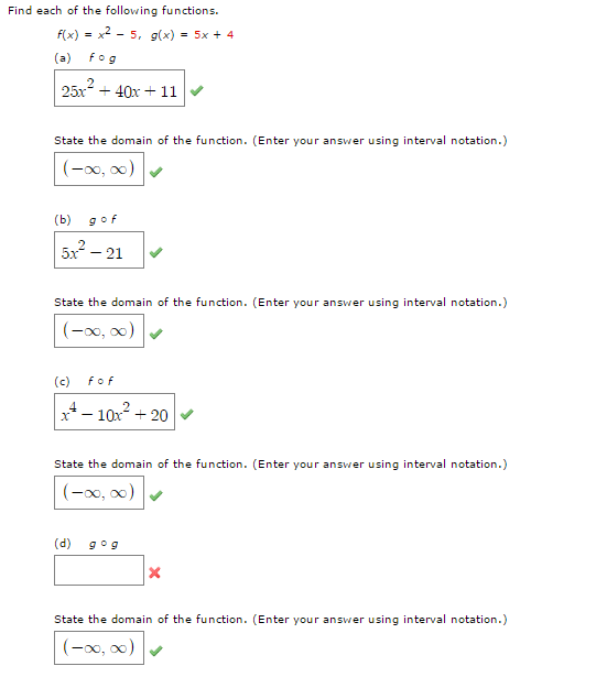 Solved Find each of the following functions. f(x) = x^2 - | Chegg.com