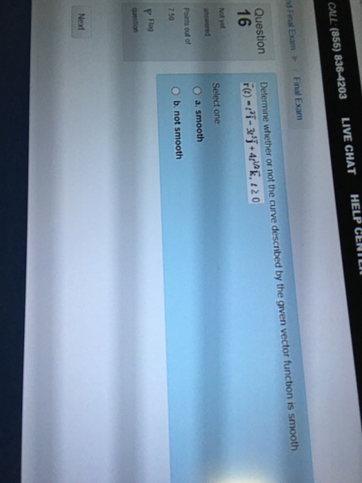 Solved Determine whether or not the curve described by the | Chegg.com