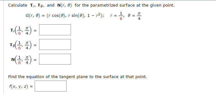 Solved Calculate T_r, T_ theta, and N(r, theta) for the | Chegg.com