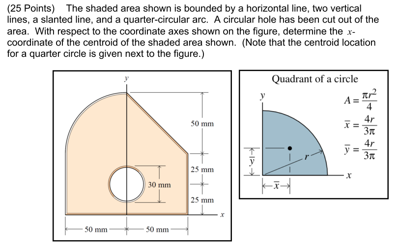 Centroid Of Quarter Circle