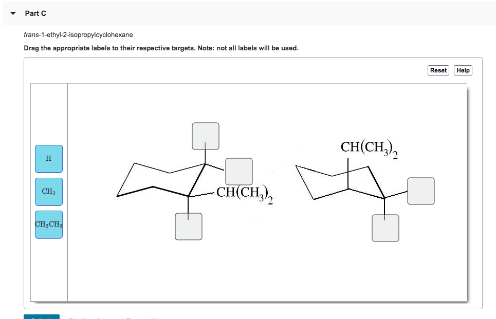 Solved Complete the two chair conformers for each of the | Chegg.com