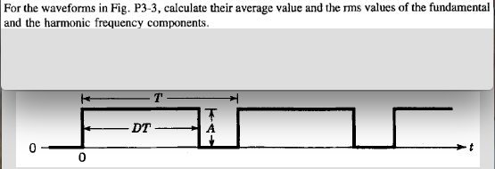 Solved For the waveforms in Fig. P3-3, calculate their | Chegg.com