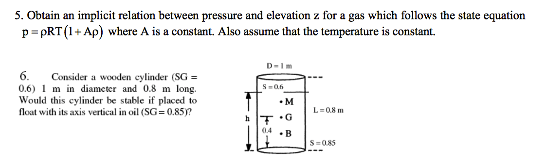 Solved Obtain an implicit relation between pressure and | Chegg.com