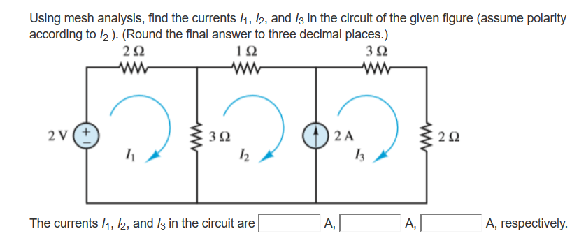 Solved Using mesh analysis, find the currents I_1, I_2, and | Chegg.com Solved Using mesh analysis, find the currents I_1, I_2, and | Chegg.com