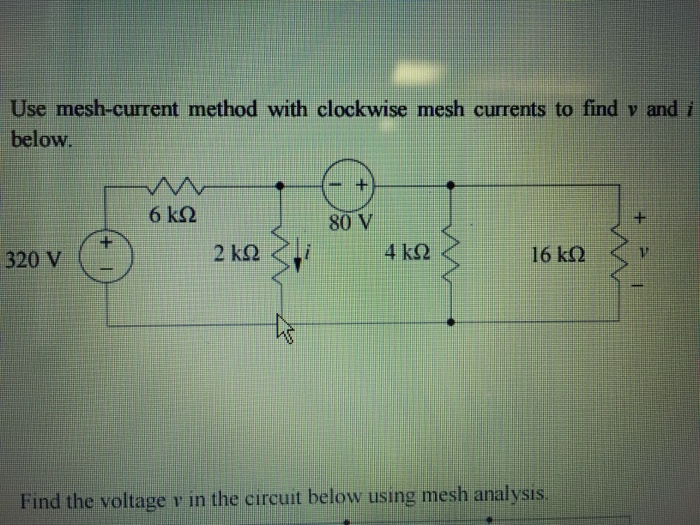 Solved Use mesh-current method with clockwise mesh currents | Chegg.com
