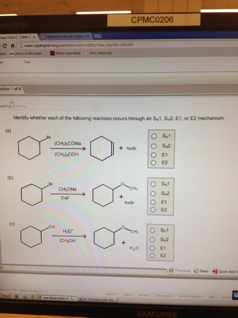 Solved Identify Whether Each Of The Following Reactions