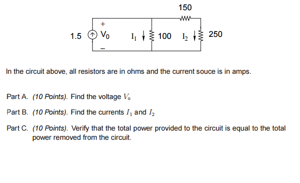 Solved In the circuit above, all resistors are in ohms and | Chegg.com