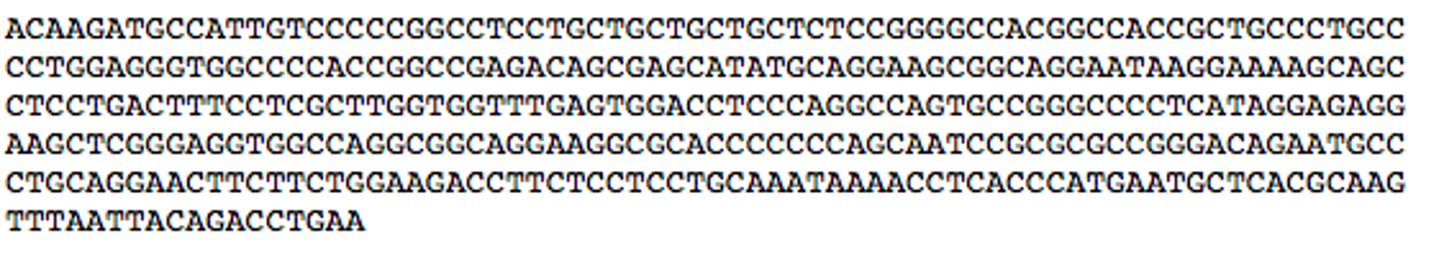 DNA Subsequence A DNA sequence is a sequence of some | Chegg.com