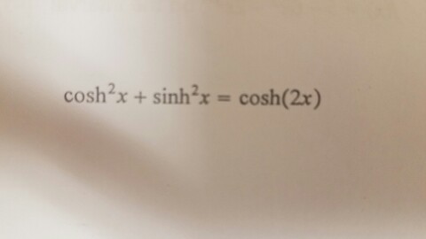 Solved cosh2x sinh 2x cosh(2x) | Chegg.com