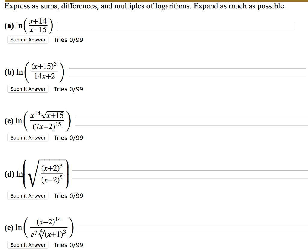 Solved Express as sums, differences, and multiples of | Chegg.com