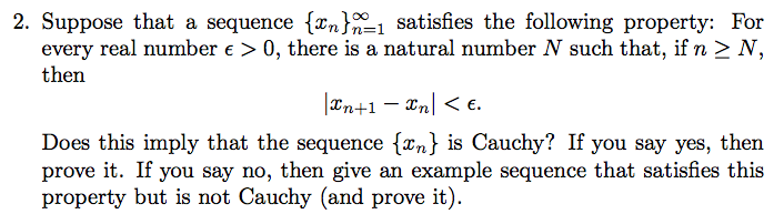 Solved Suppose that a sequence {x_n}_n = 1^infinity | Chegg.com