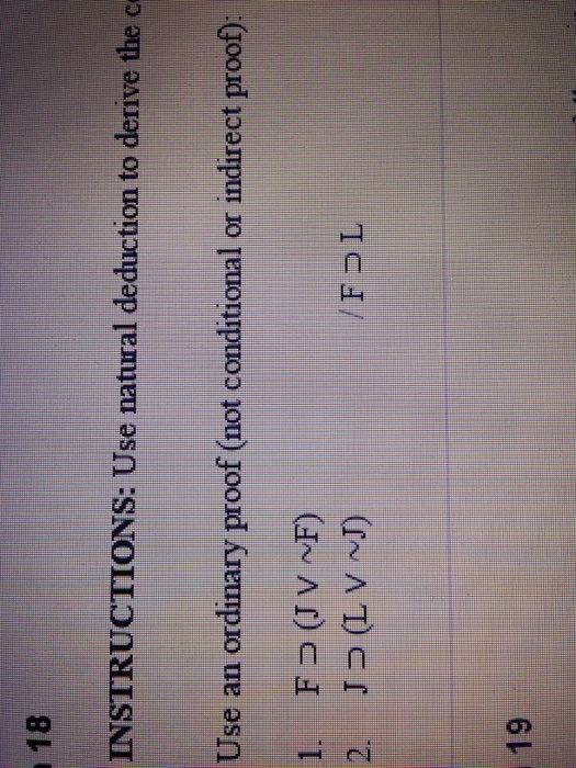 Solved INSTRUCTIONS: Use natural deduction to derive the Use | Chegg.com