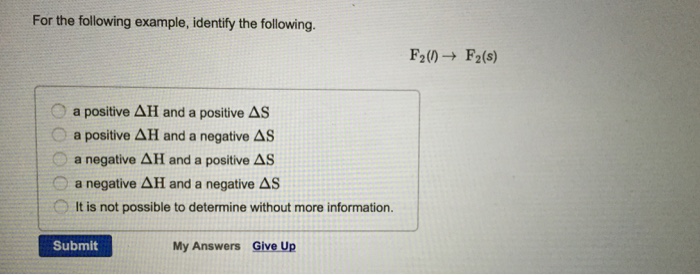 Solved For the following example, identify the following. a | Chegg.com