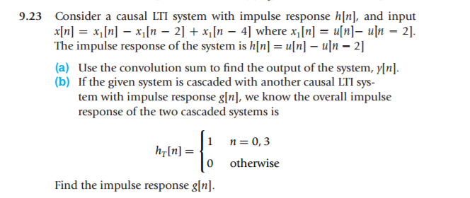 Solved Consider a causal LTI system with impulse response | Chegg.com
