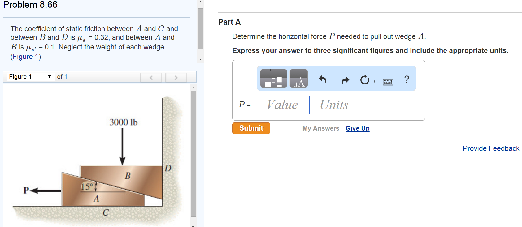 Solved Problem 8 66 Part A The Coefficient Of Static