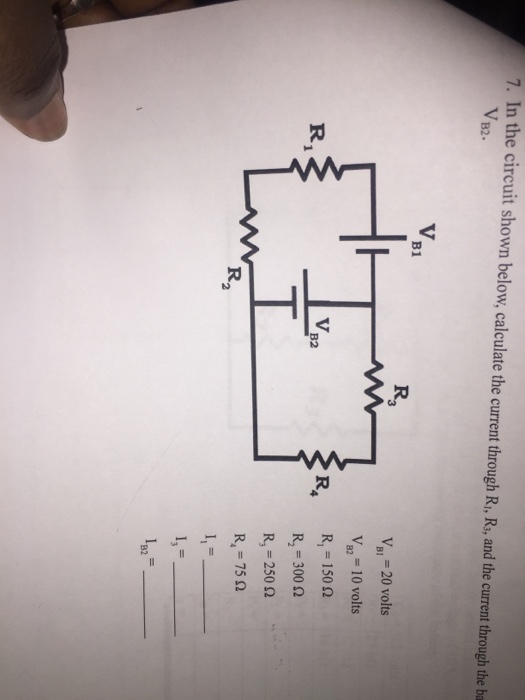 Solved In the circuit shown below, Calculate the current | Chegg.com