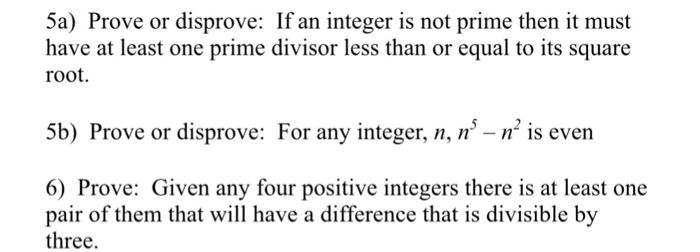 Solved Prove or disprove: If an integer is not prime then it | Chegg.com