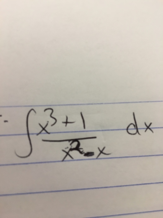 Solved Integral x^3+1/x^2=x dx | Chegg.com