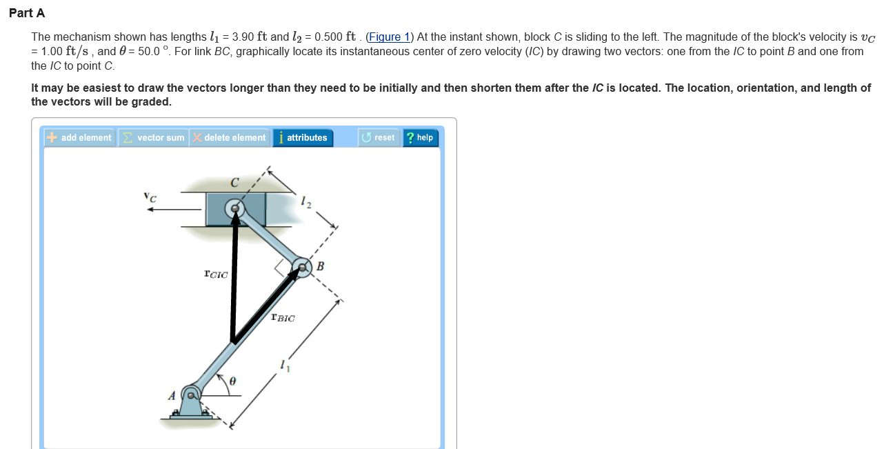 Solved Part C At the instant shown, determine ?AB , the | Chegg.com