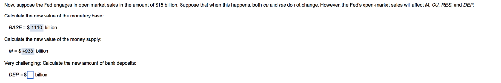 Solved In the economy, the following statistics describe the | Chegg.com