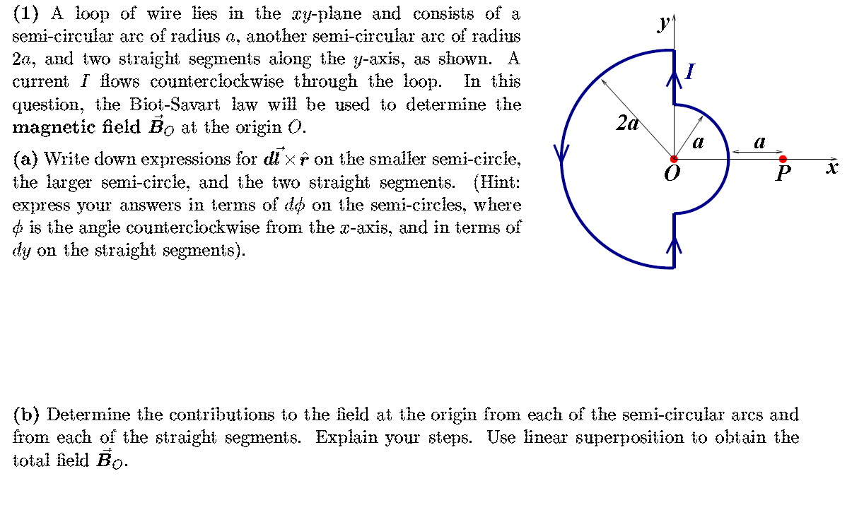 Solved A loop of wire lies in the xy-plane and consists of a | Chegg.com