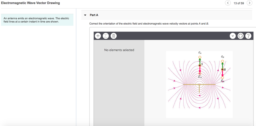 Solved Electromagnetic Wave Vector Drawing 13 of 59 Part A | Chegg.com