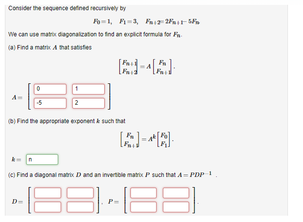 Solved Consider The Sequence Defined Recursively By 3999