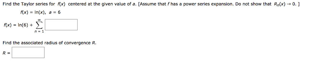 Solved Find the Taylor series for f(x) centered at the given | Chegg.com