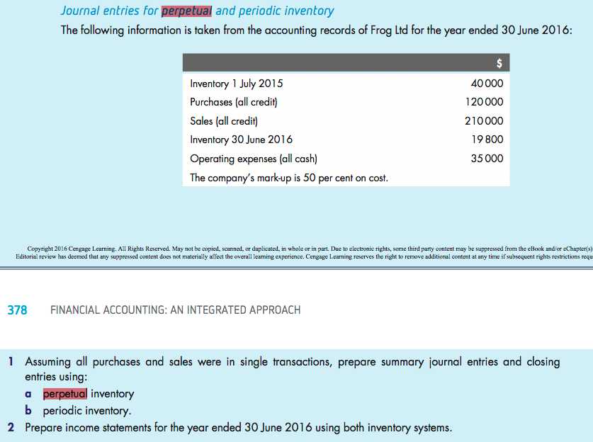 Solved Journal entries for perpetual and periodic inventory | Chegg.com