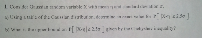 Solved Consider Gaussian random variable X with mean and | Chegg.com