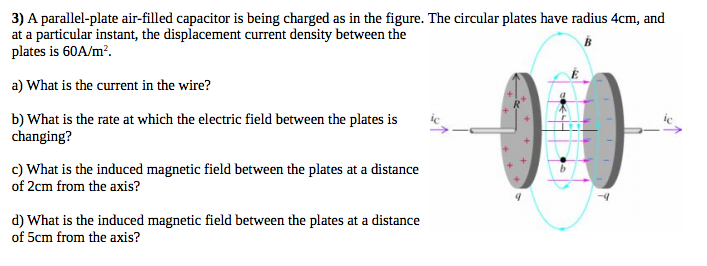 Solved A parallel-plate air-filled capacitor is being | Chegg.com
