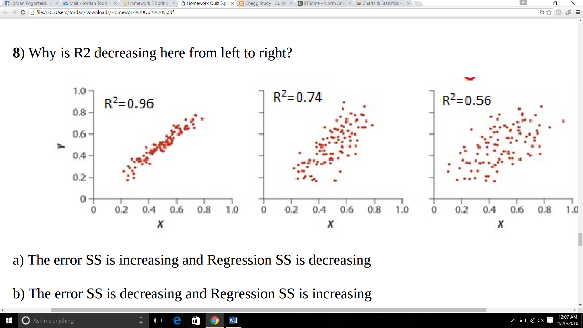 Which R2 is decreasing? 8) Why is R2 decreasing | Chegg.com
