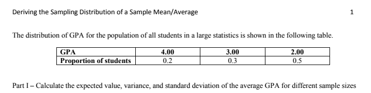 Solved Deriving the Sampling Distribution of a Sample | Chegg.com