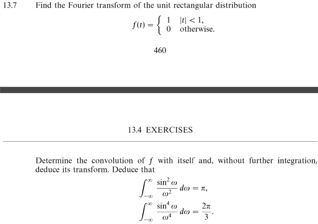 Solved 13.7 Find the Fourier transform of the unit | Chegg.com