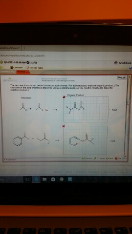 Solved the two reactions shown below involve an acid | Chegg.com