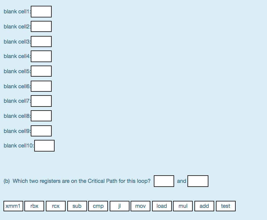 Solved Consider The Following X86 64 Assembly Code For An