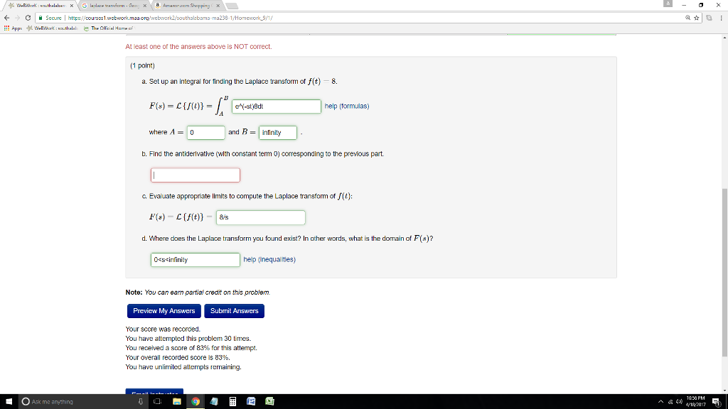Solved a Ama C Secure I httpsy/cours: 1.webwork.maa orga lab | Chegg.com