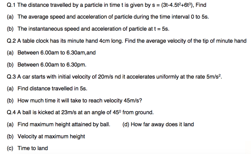 Solved The distance travelled by a particle in time t is | Chegg.com
