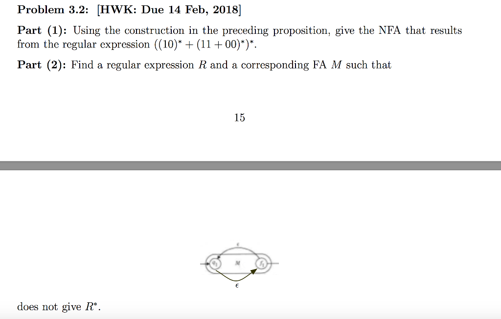 Solved Problem 3.2: [HWK: Due 14 Feb, 2018 Part (1): Using | Chegg.com