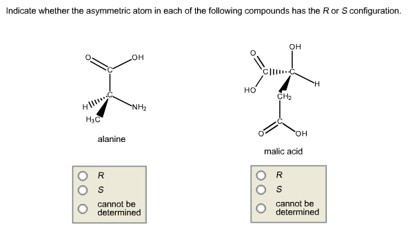 Solved Indicate whether the asymmetric atom in each of the | Chegg.com