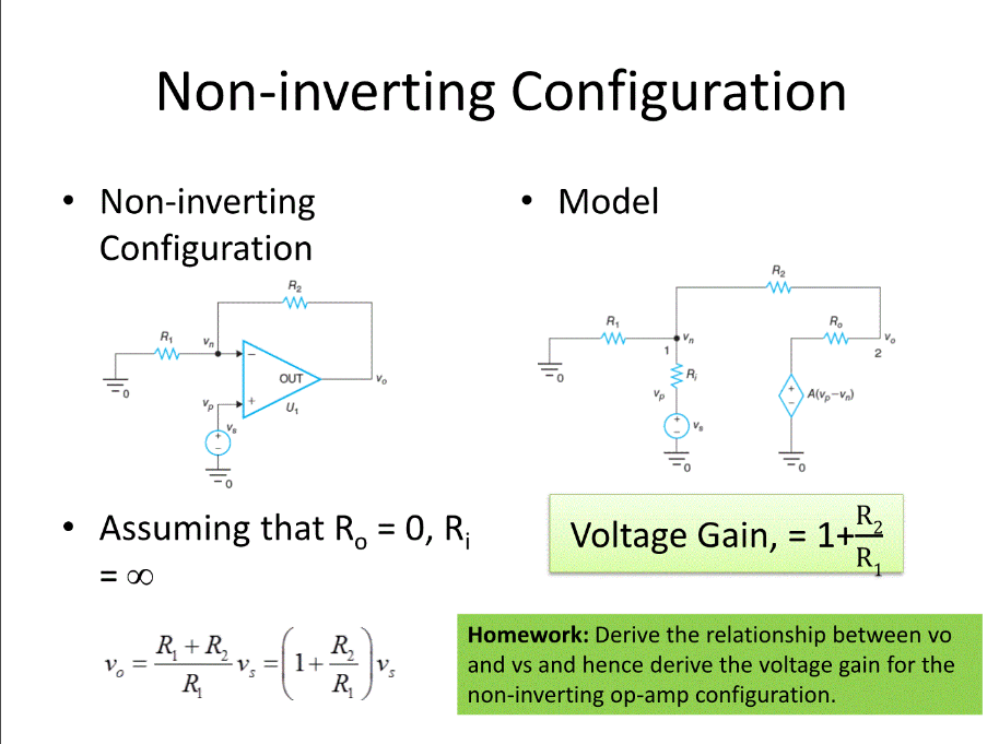 Solved Non-inverting Configuration Model . Non-inverting | Chegg.com