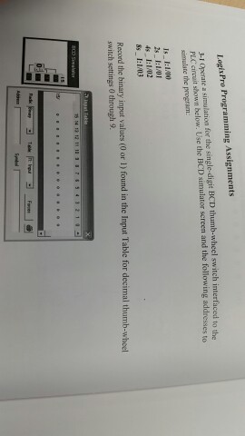 Logix Pro Programming Assignments LI operate a | Chegg.com