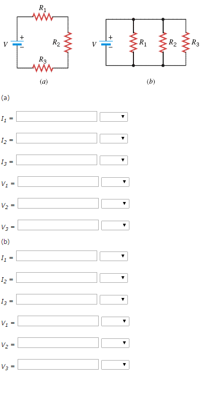 Solved The drawing shows three different resistors in two | Chegg.com