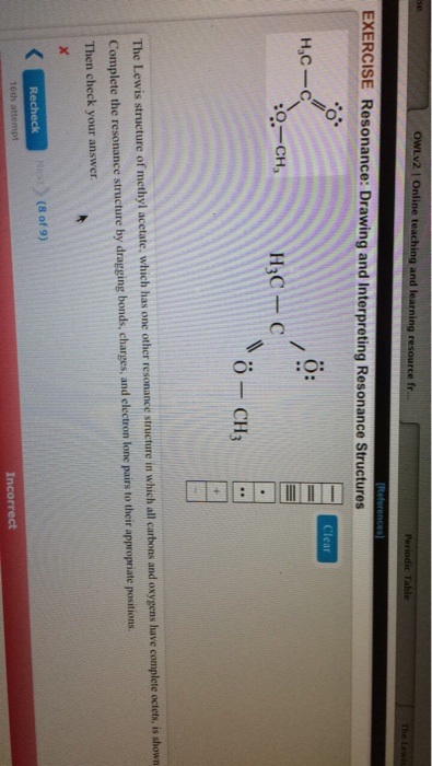 Solved Drawing and Interpreting Resonance Structures The | Chegg.com